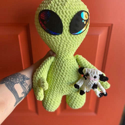 Crochet Alien and Cow Plush Pattern - Etsy