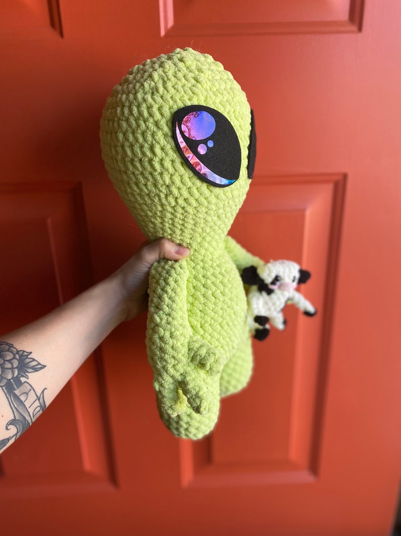 Crochet Alien and Cow Plush Pattern - Etsy