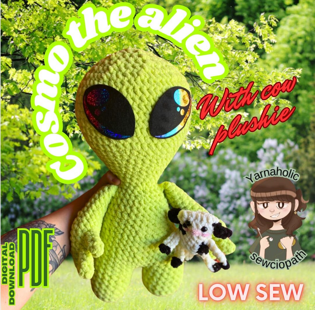 Cosmo the Alien and Cow Plushie Crochet Pattern - Etsy