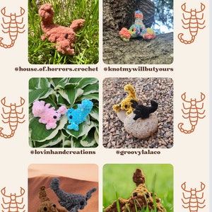 Mini Scorpion Crochet Pattern - Etsy