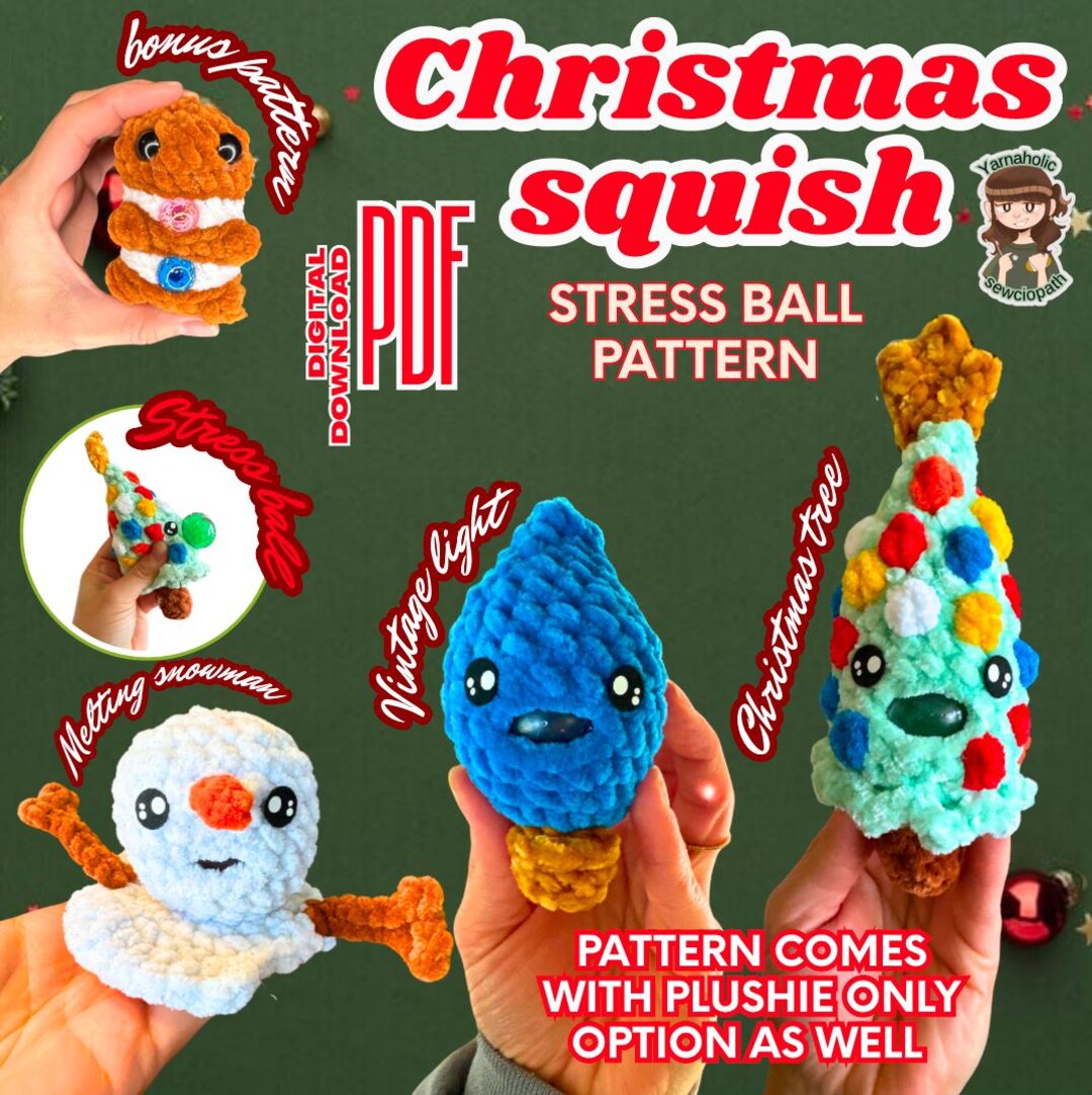 Christmas Squish Crochet Pattern - Etsy