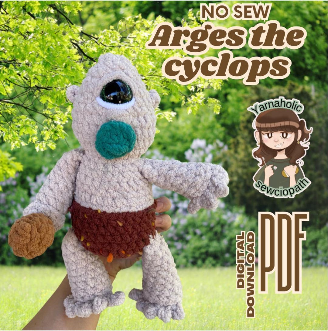 Arges the Baby Cyclops Crochet Pattern - Etsy