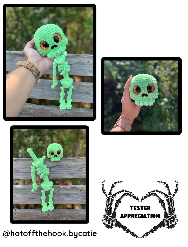 Leggy Bestie Skeleton Crochet Pattern - Etsy