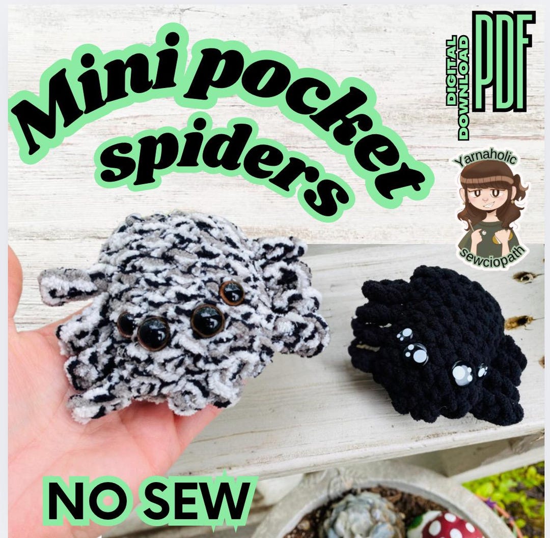 MINI POCKET SPIDERS Crochet Pattern - Etsy