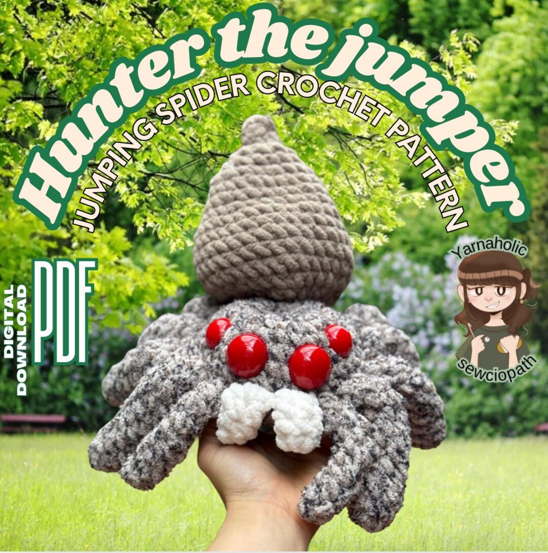 Hunter the Jumper Jumping Spider Crochet Pattern - Etsy
