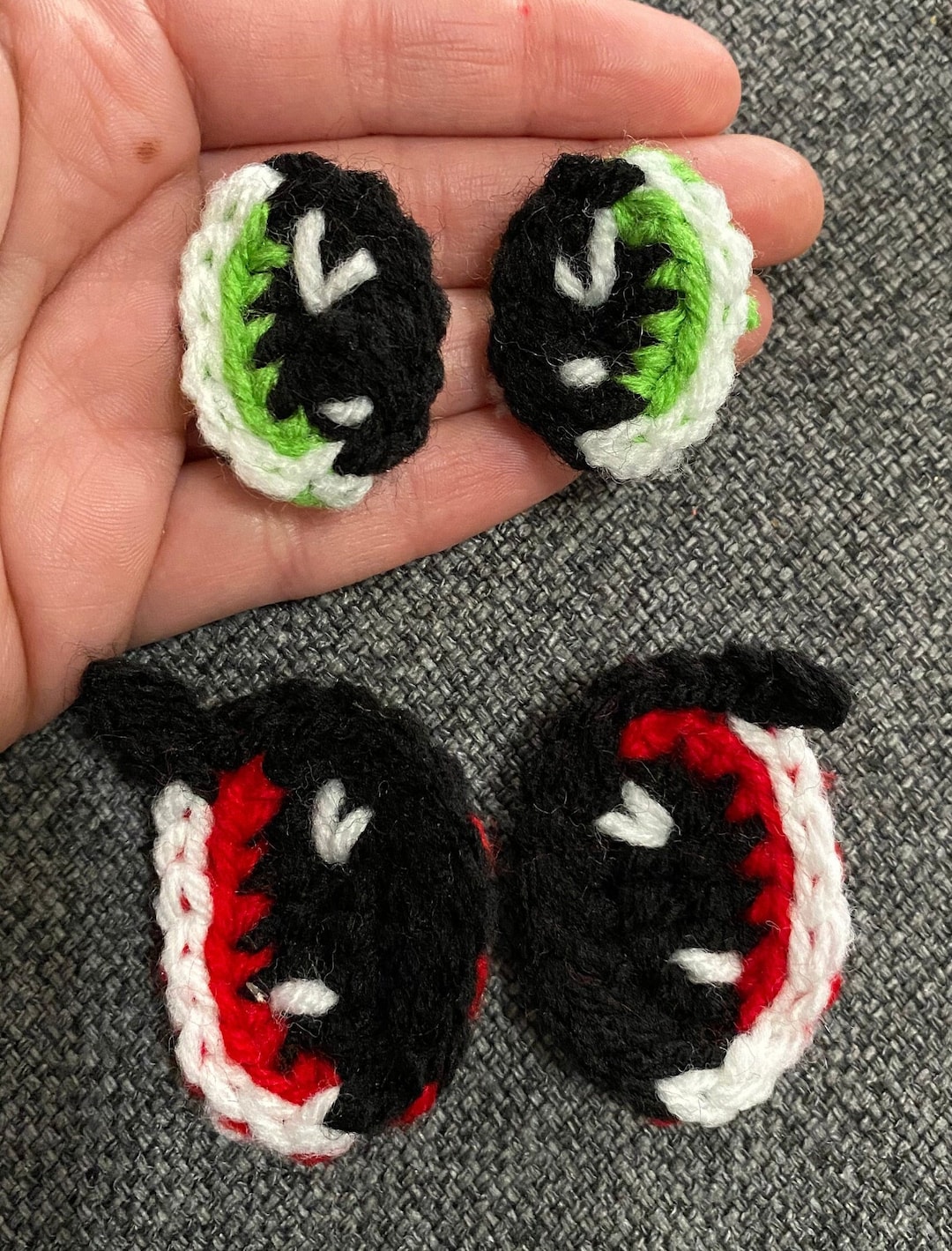 Oval Eyes Crochet Pattern (two Sizes) - Etsy