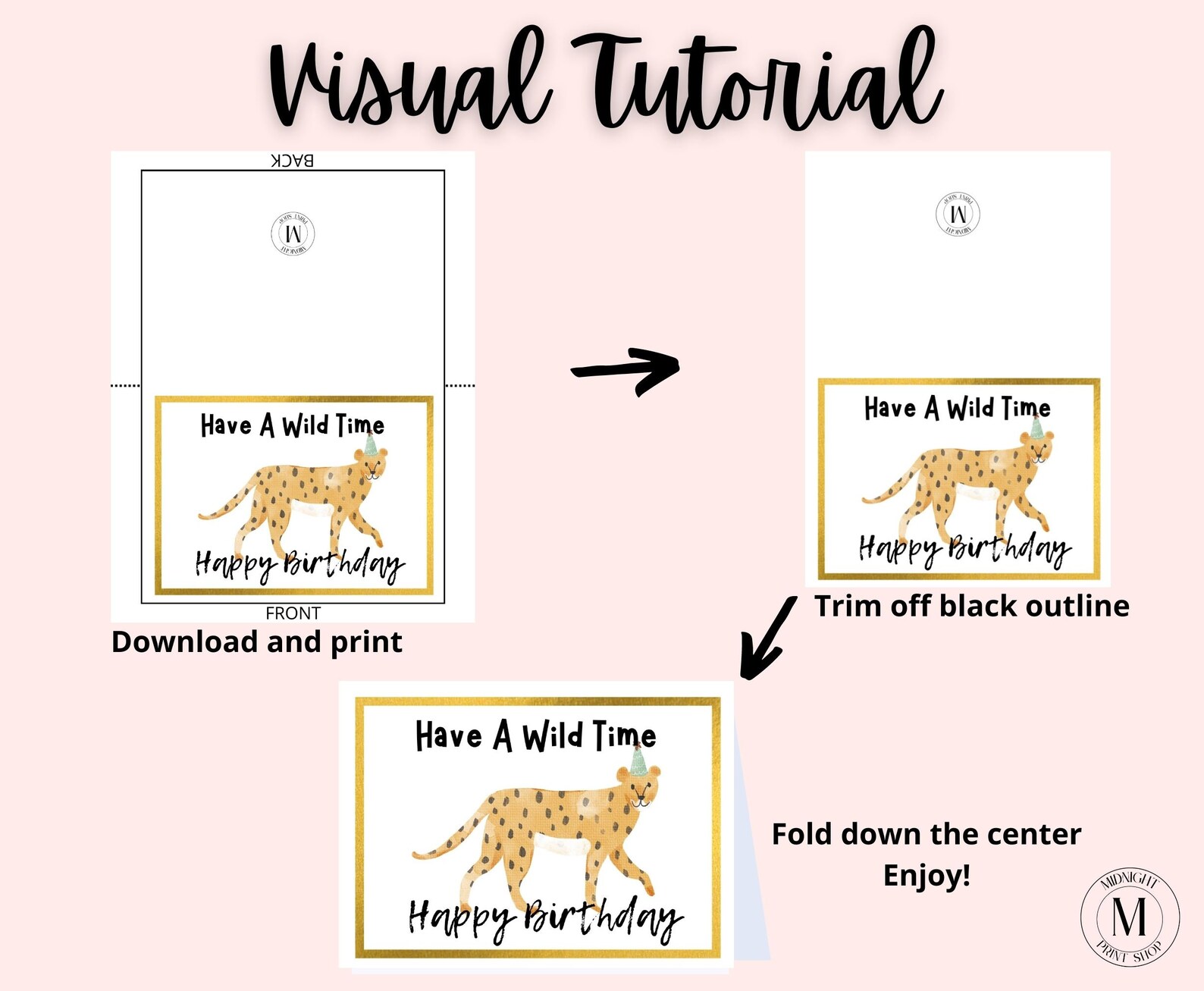 Cheetah Birthday Card Funny Pun Birthday Card Birthday Card - Etsy