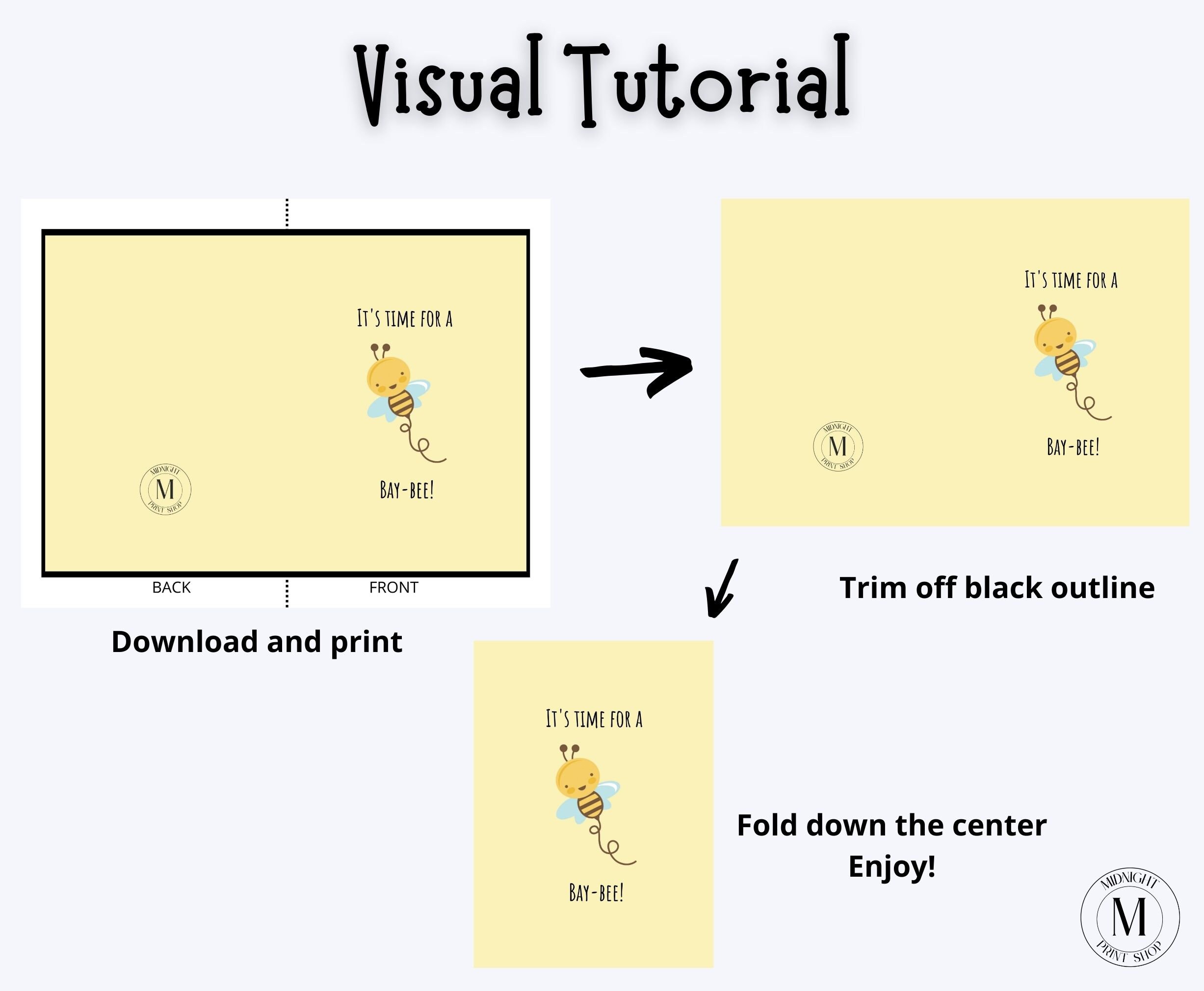 Bee Baby Shower Card Printable, Its Time for a Baybee Card for ...