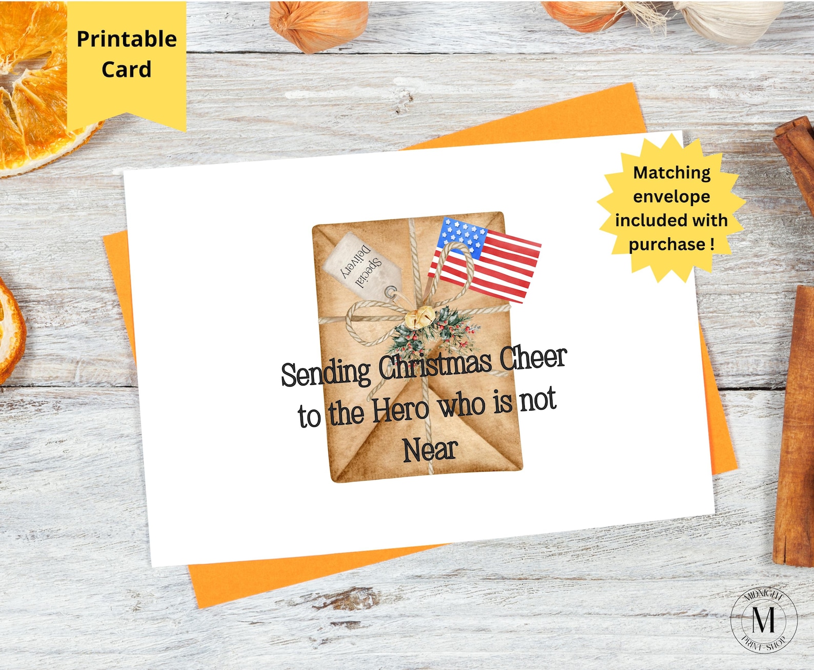 Military Deployment Christmas Card, Military Hero Card, Active-duty ...
