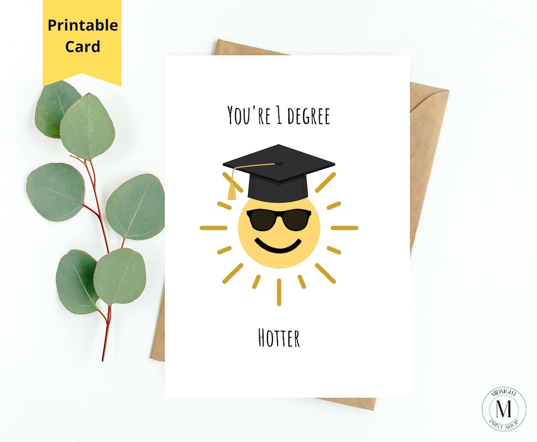 Printable Funny Graduation Card, Graduation Card Instant Download,5x7 ...