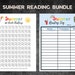 Summer Reading Log for Kids, Summer Reading Challenge Printables, Kids ...