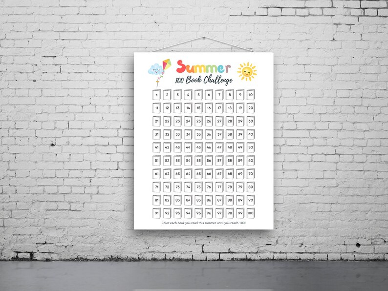 Summer Reading Log for Kids, Summer Reading Challenge Printables, Kids ...