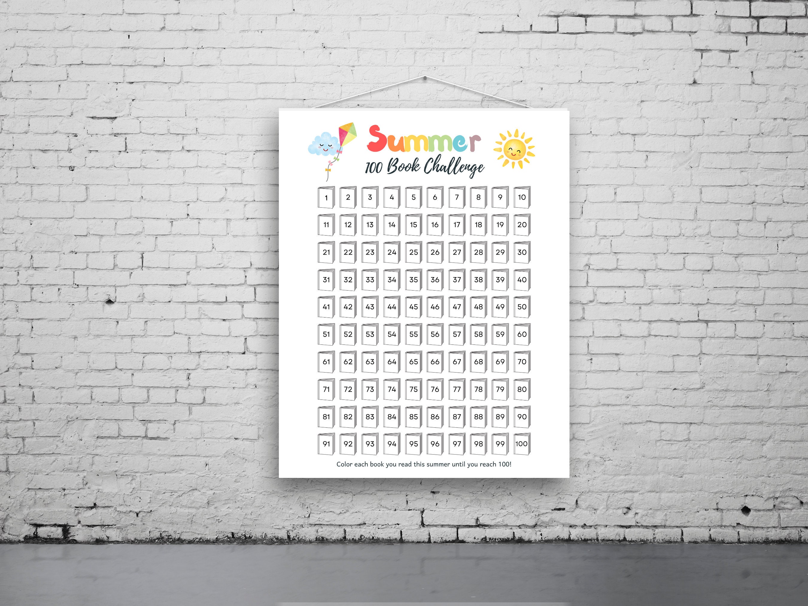 Summer Reading Log for Kids, Summer Reading Challenge Printables, Kids ...