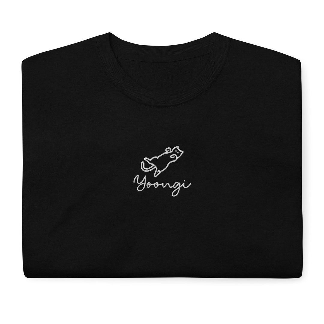 Bangtan Subtle Kpop Inspired Merch Suga Embroidered Shirt Yoongi ...