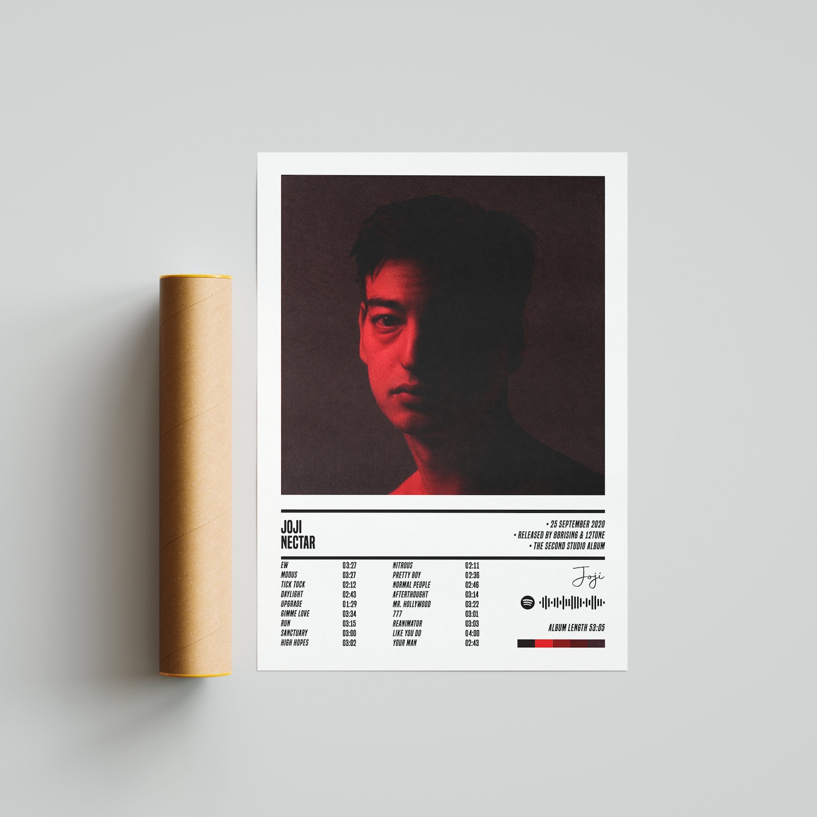 Joji Póster de néctar / Póster de portada del álbum de Joji - Etsy España
