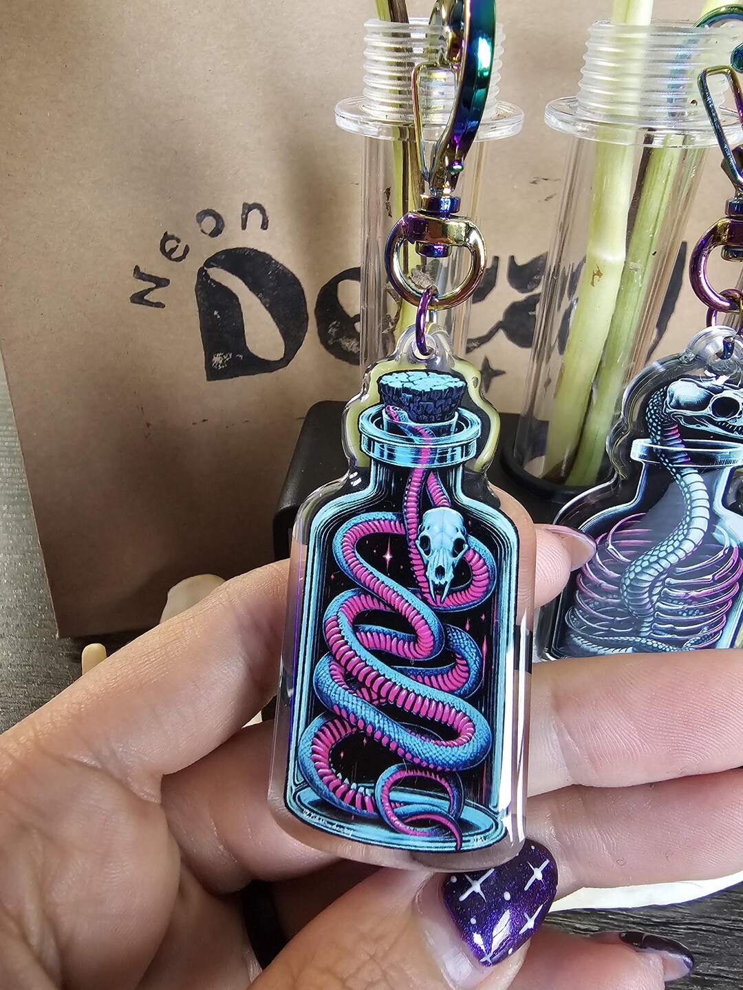 Neon Viper the Alchemist I PRE-ORDER Double-sided Epoxy Keychain With ...