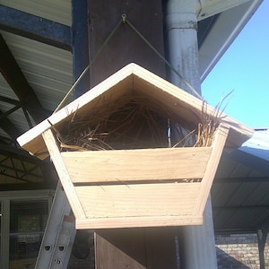 Large Dove House,box,mourning Dove Nesting House, This Back Yard ...