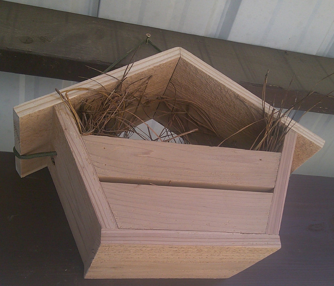 Large Dove Houseboxmourning Dove Nesting House This Back - Etsy