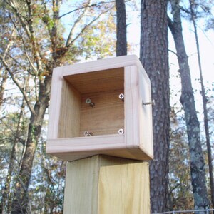 Bird Feeder Post Mount, Spruce, Bird Feeder Mount, Bird House Post ...
