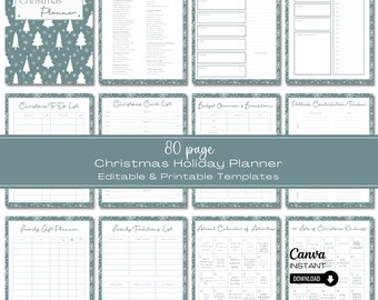 Christmas Planner Printable, Holiday Planner Printable, Christmas Gift ...
