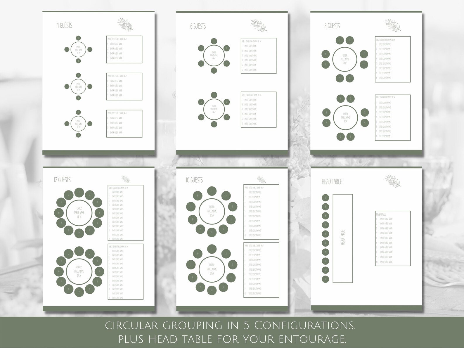 Editable Wedding Seating Chart Planner Printable Seating - Etsy Canada