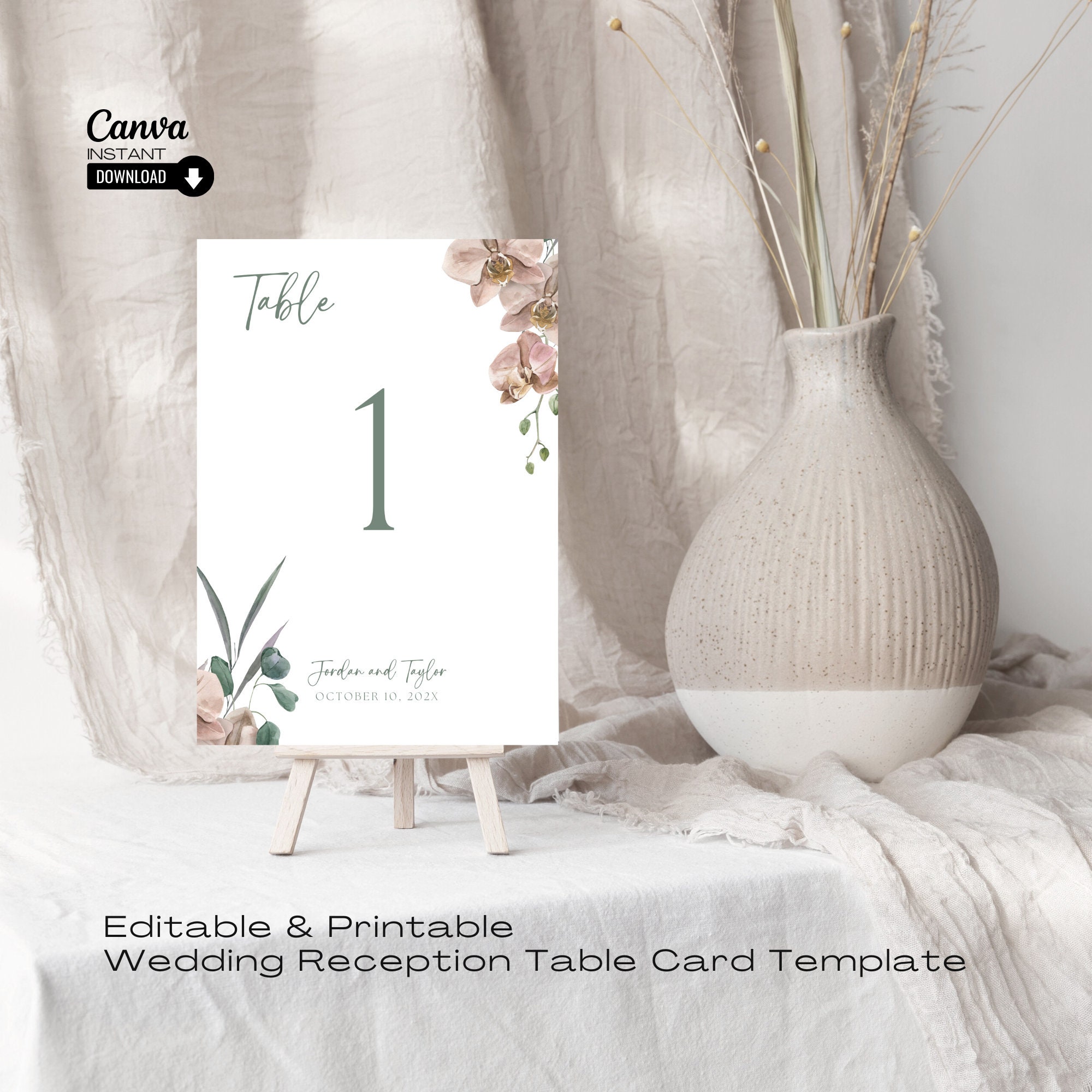 Editable Table Numbers, Wedding Table Numbers, Table Numbers, Wedding ...
