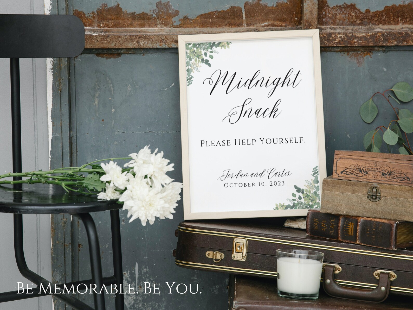 Midnight Snack Wedding Sign Printable Wedding Sign Late - Etsy