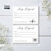 Editable Song Request Cards Template, Minimalist Wedding Song Request ...