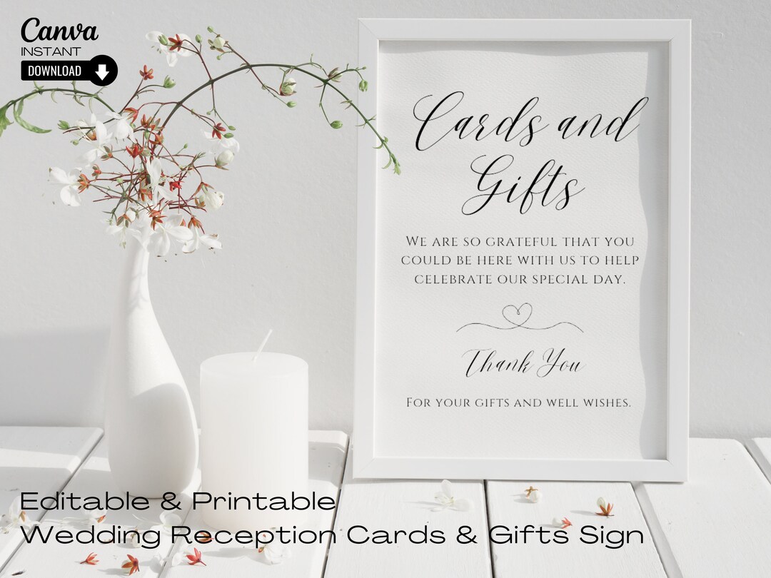 Cards and Gifts Sign Wedding Gift Table Sign Wedding Signs - Etsy
