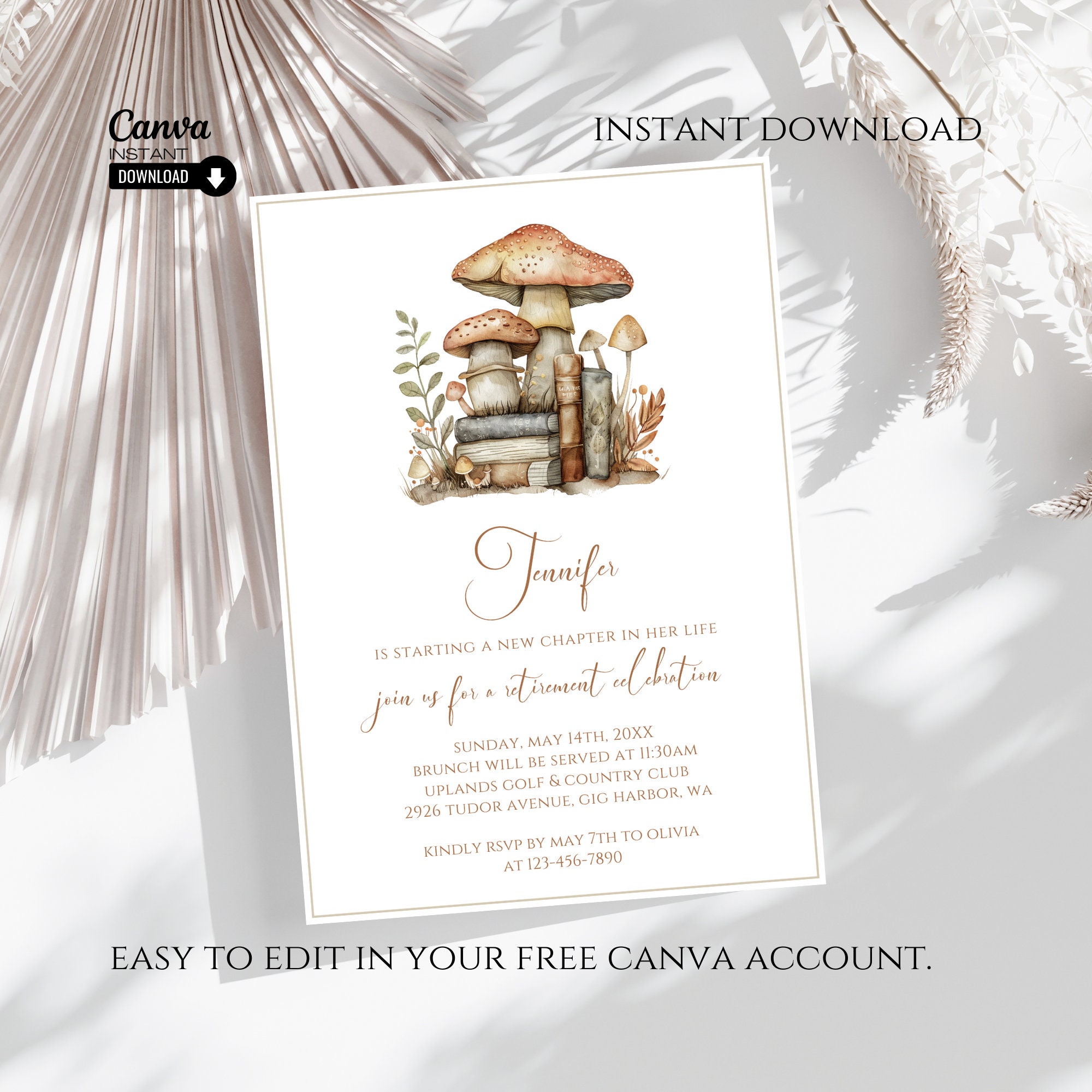 Editable New Chapter Retirement Party Invitation Template, Printable ...