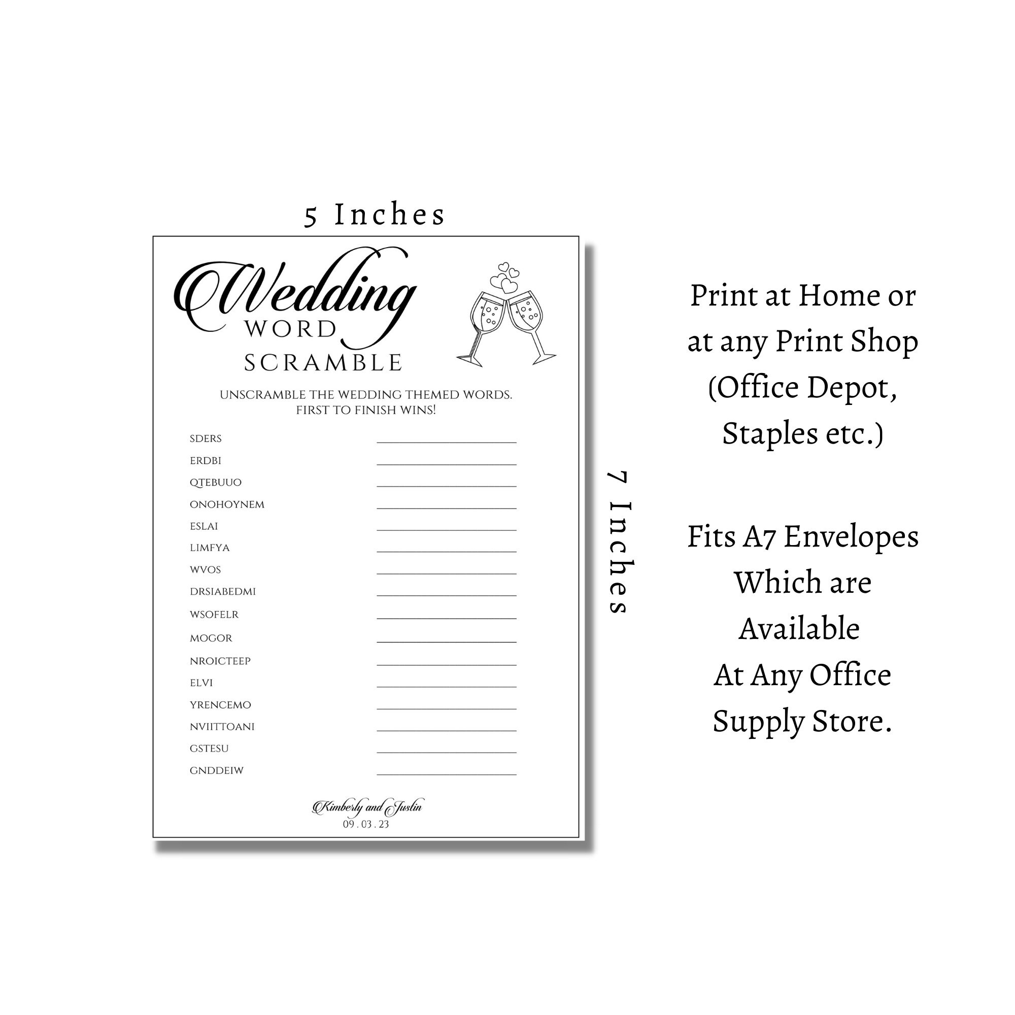 Editable Wedding Word Scramble Template Printable Bridal Word - Etsy