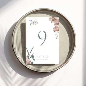 Editable Table Numbers, Wedding Table Numbers, Table Numbers, Wedding ...