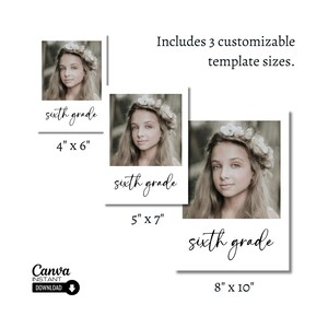 Editable Graduation Photo Banner, Printable Grad Party Decor ...