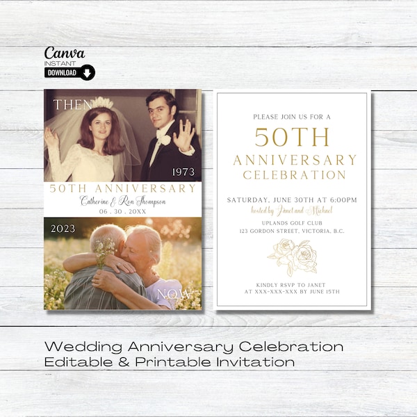 50th Anniversary Program Template - Etsy