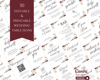 Custom Wedding Signs Bundle - Etsy