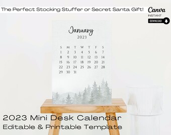 Mini Desk Calendar - Etsy