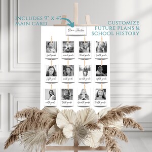 Editable Graduation Photo Banner, Printable Grad Party Decor ...