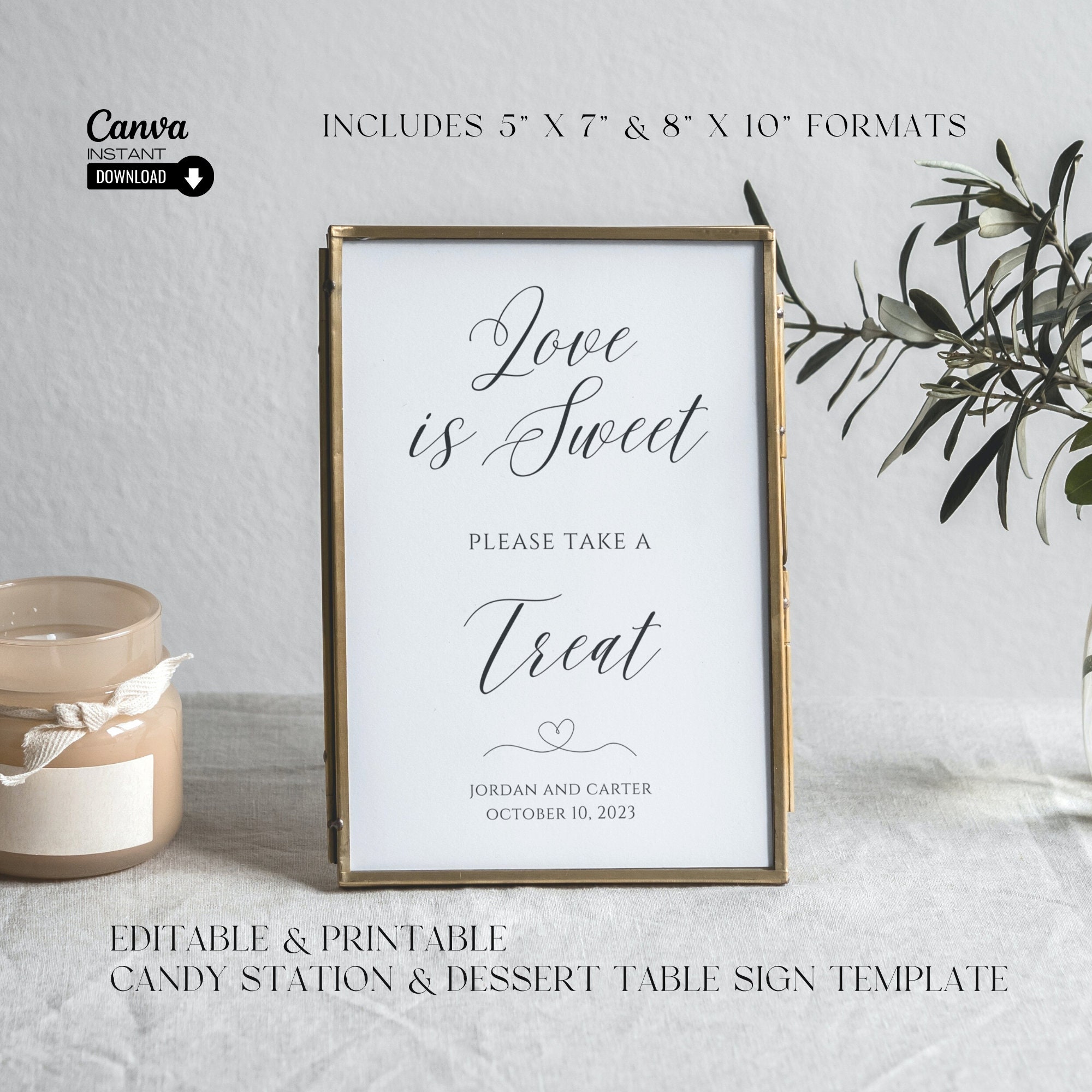 Candy Bar Signs Templates