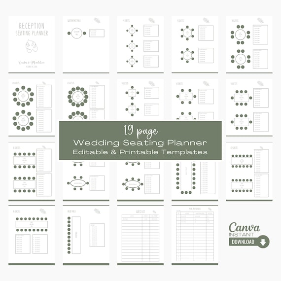 Reception Table Layout Template Wedding Table And Seating Plan: The