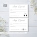 Editable Song Request Cards Template, Minimalist Wedding Song Request ...