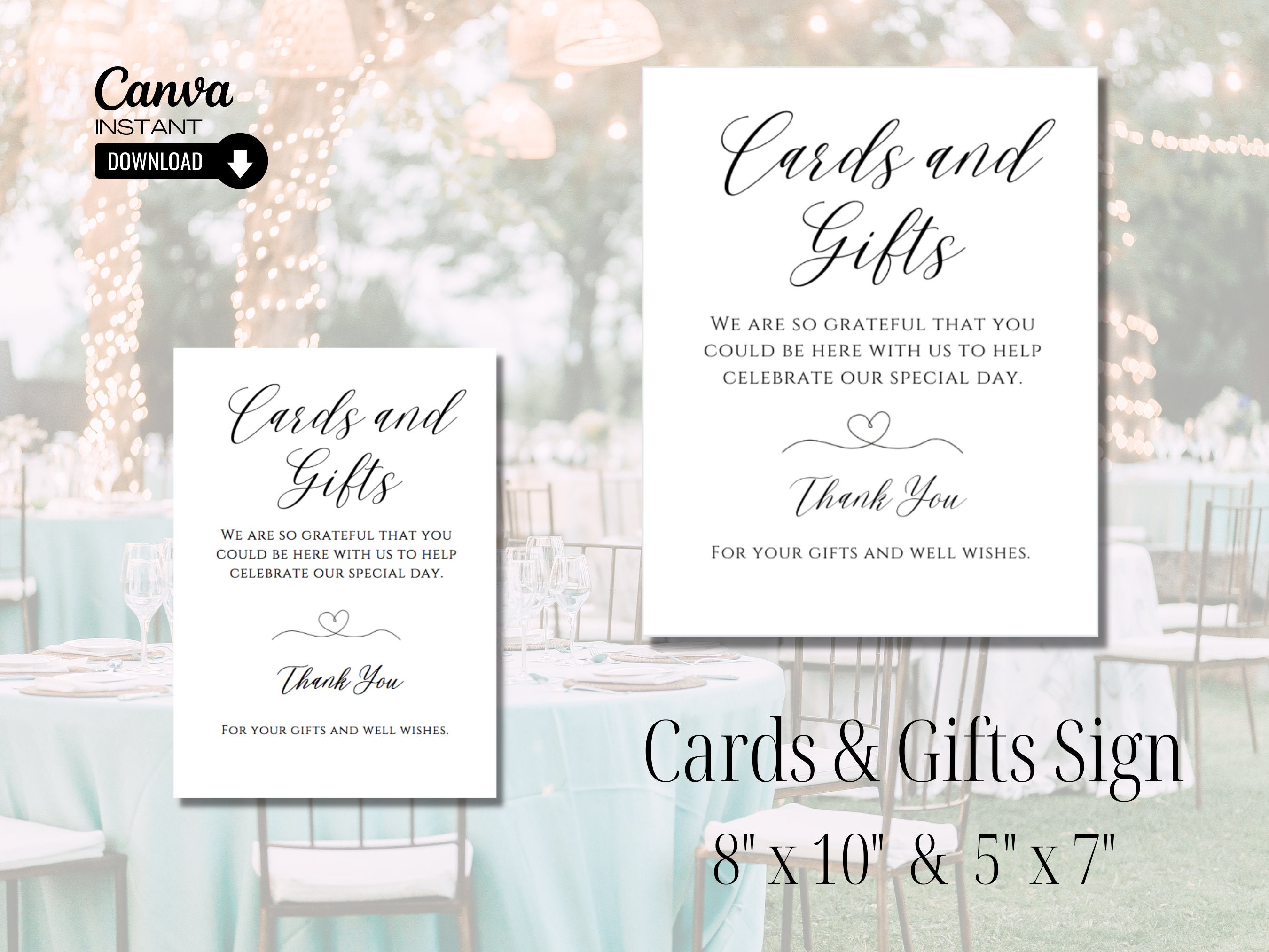 Cards and Gifts Sign Wedding Gift Table Sign Wedding Signs - Etsy