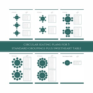 Editable Wedding Seating Chart Planner, Printable Seating Plan, Seating ...