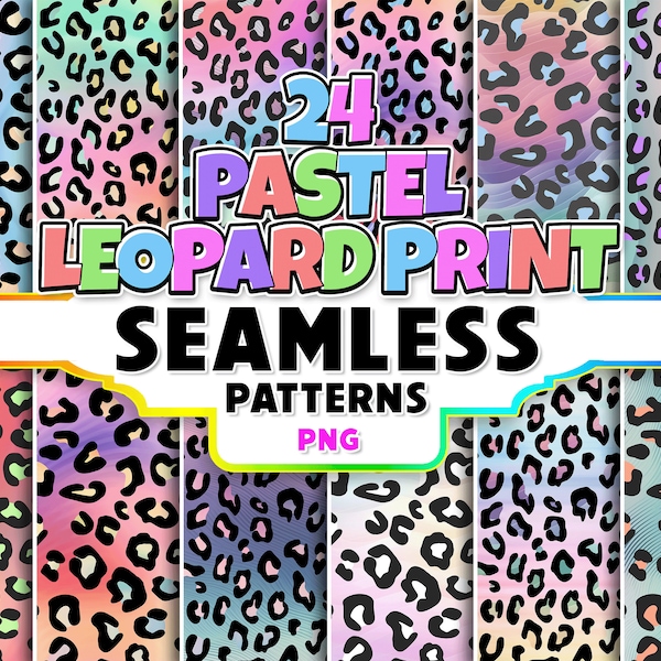 Pastel Leopard Print - Etsy