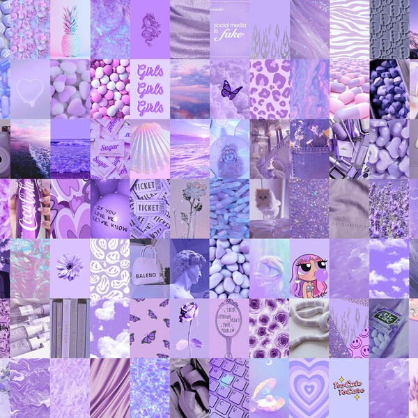 Purple Collage Kit - Etsy