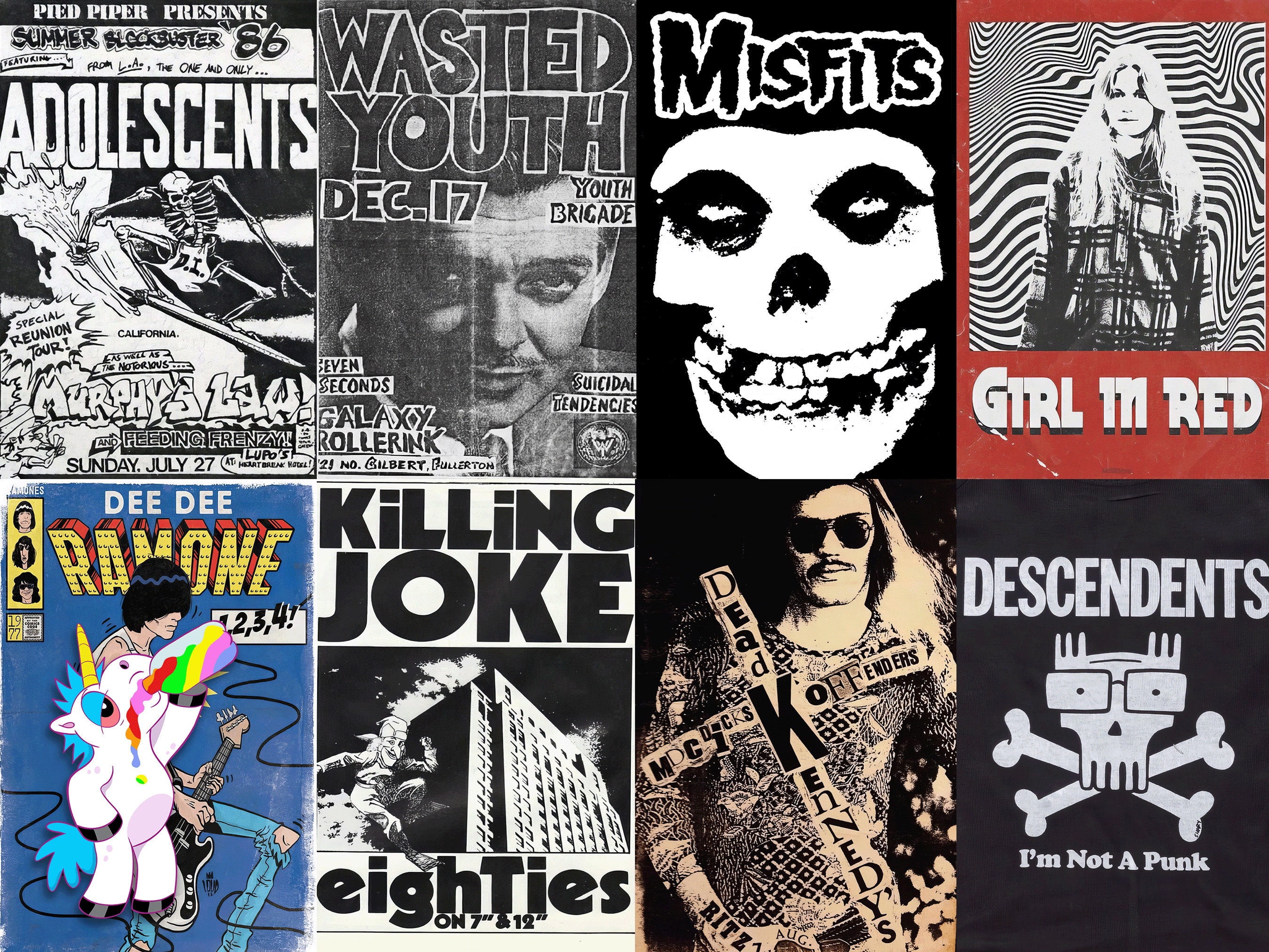 Punk Poster Wall Collage Kit 150 PCS Punk Rock Band Flyers - Etsy