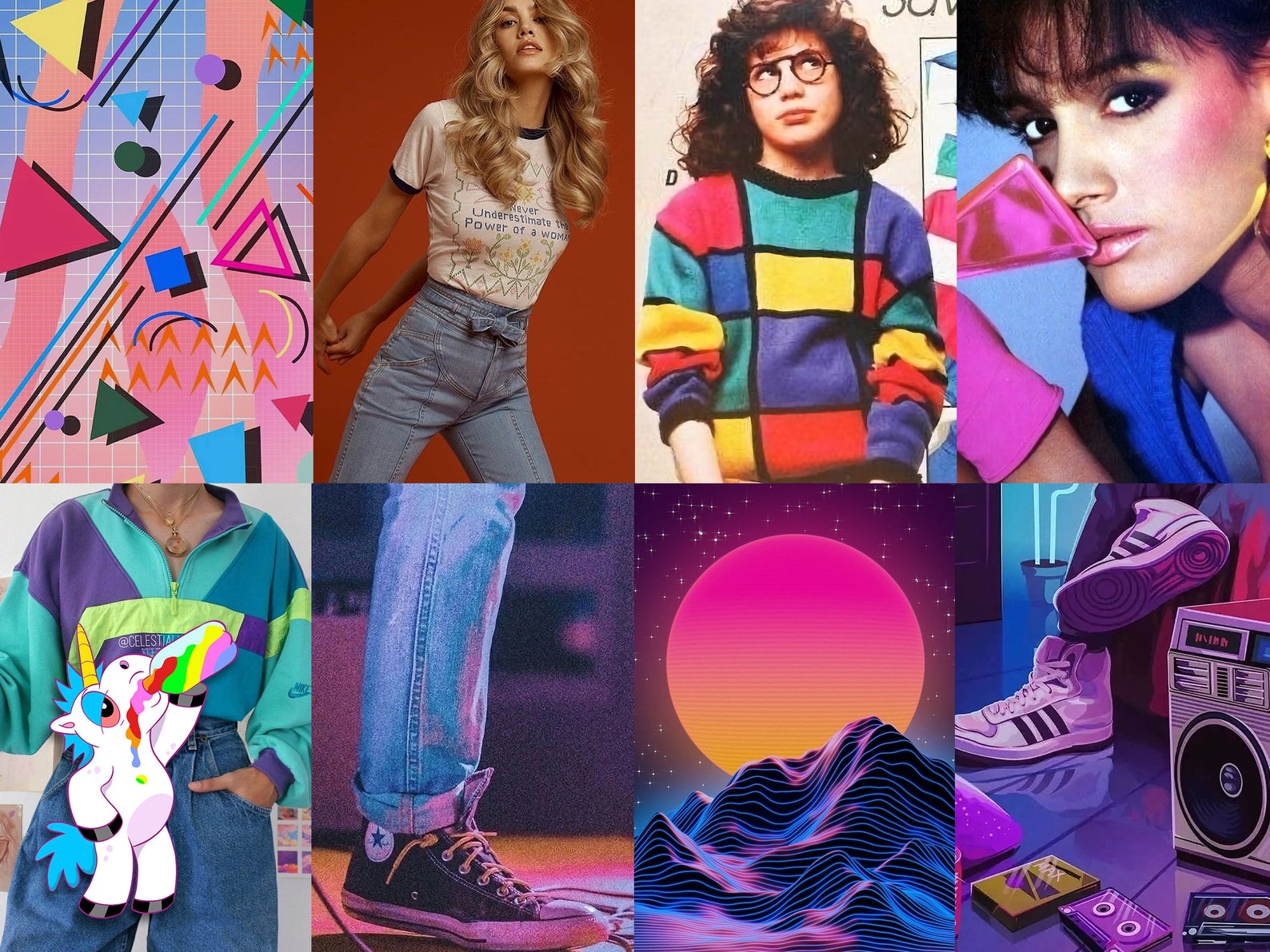 1980s Vibes Wall Collage Kit 101 PCS 80s Aesthetic VSCO - Etsy UK