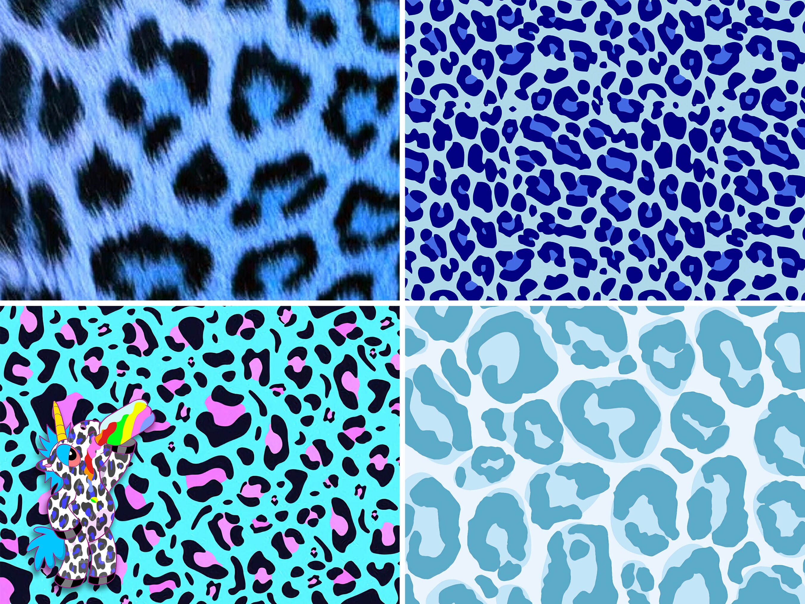 Blue Cheetah Wallpaper