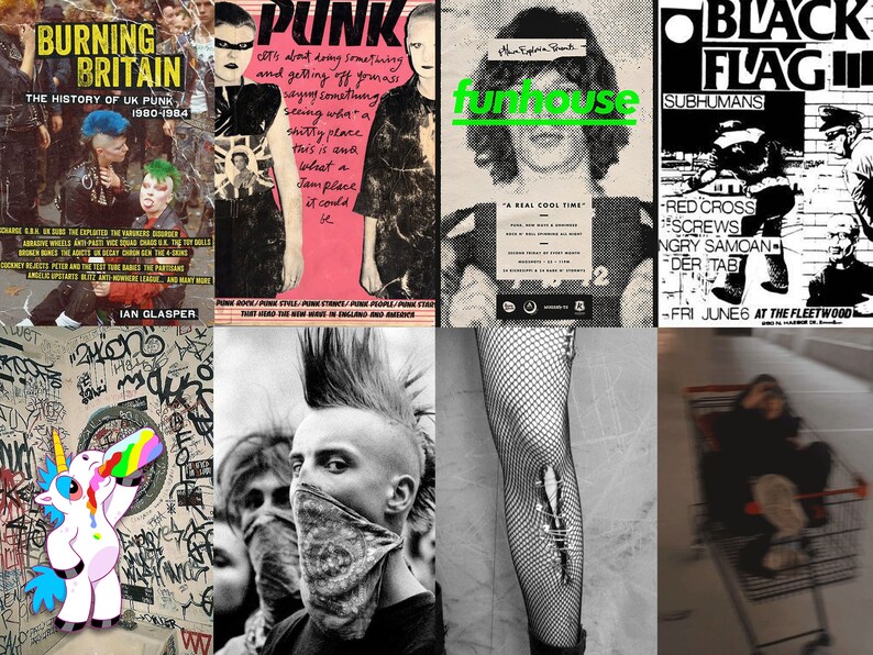 Punk Rock Wall Collage Kit 150 PCS Punk Posters Punk - Etsy UK