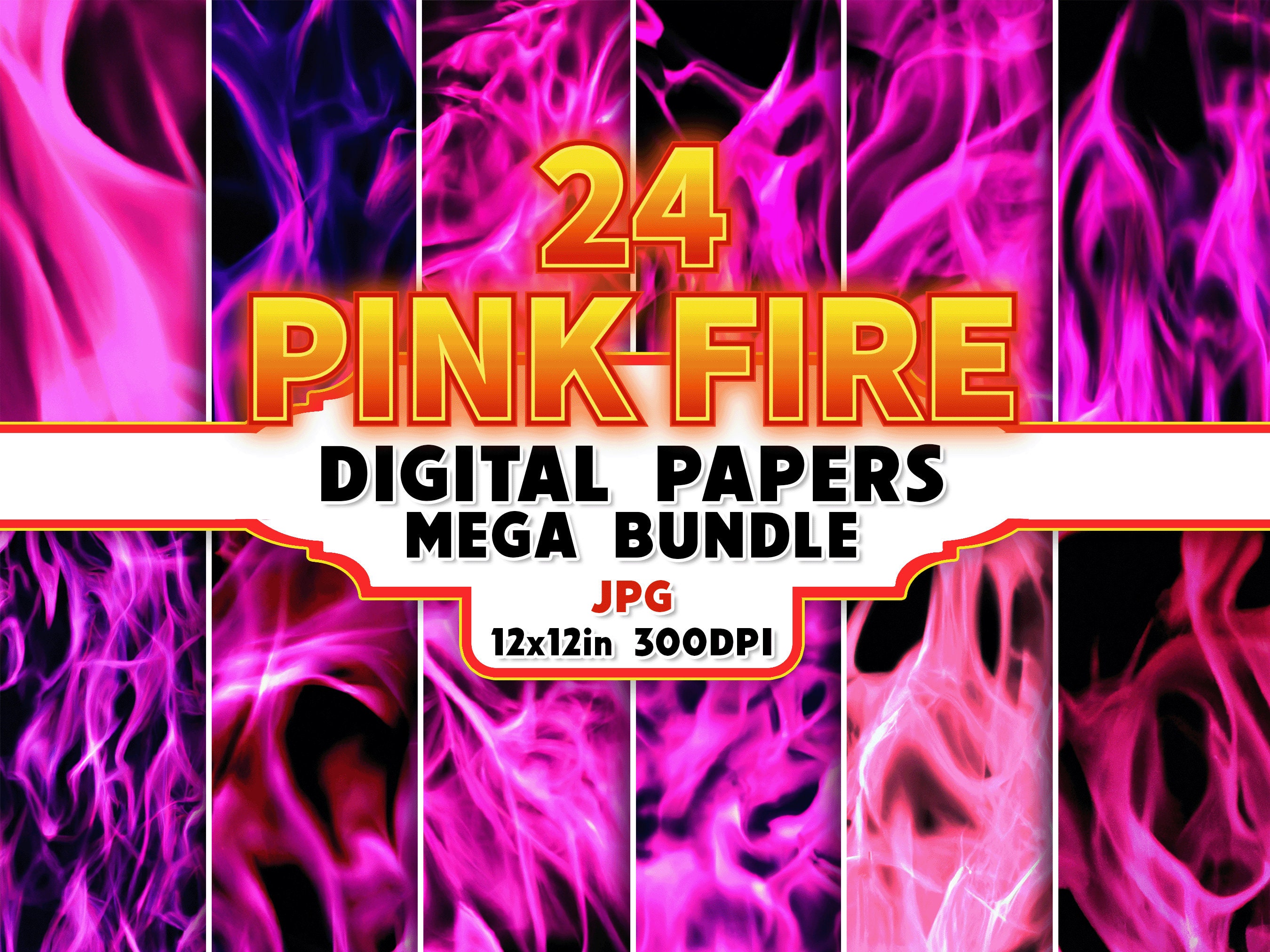 Pink Fire Wallpaper