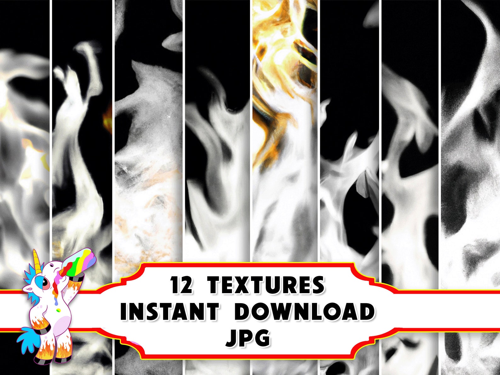 White Fire Digital Papers White Flames Wallpaper Fire - Etsy